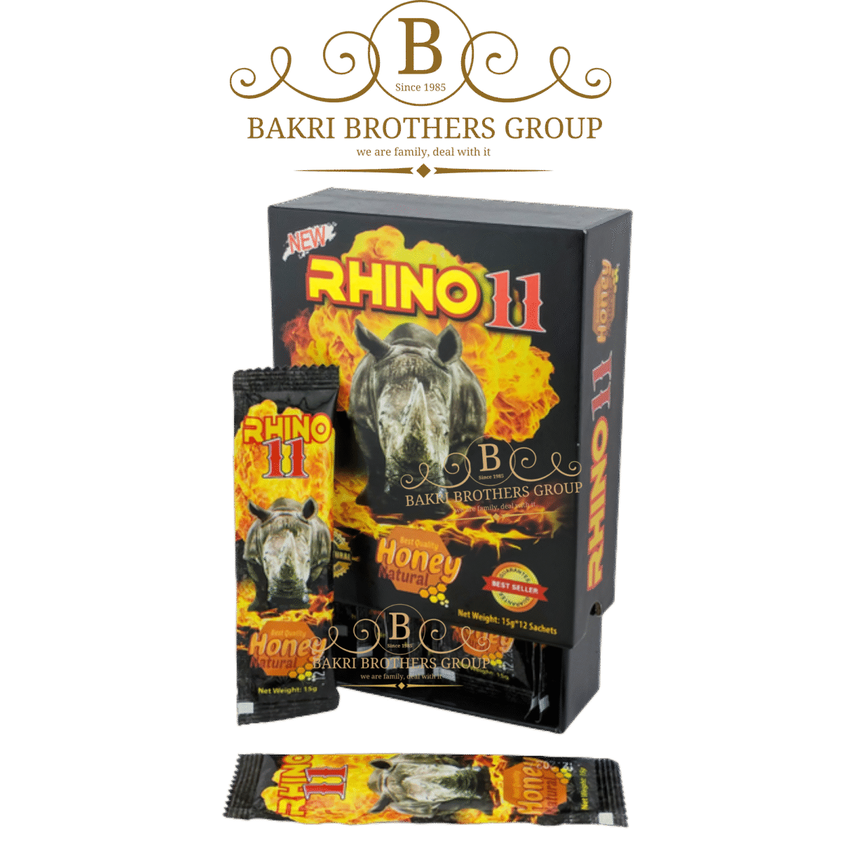 Rhino 11 Natural Herbal Honey | Energizing Formula with Bold Design ...